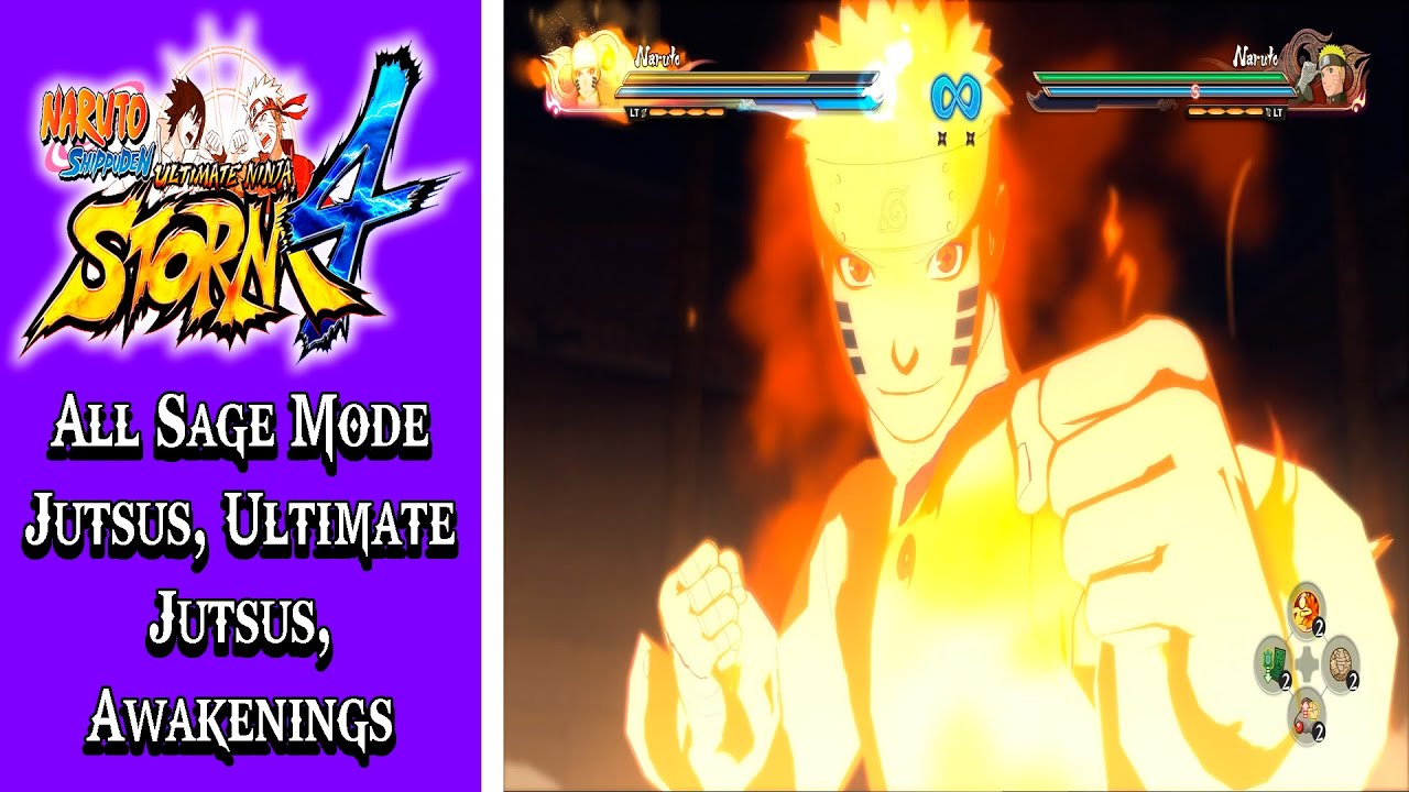 Naruto Shippuden Ultimate Ninja Storm 4 - All Sage Mode Jutsus ...