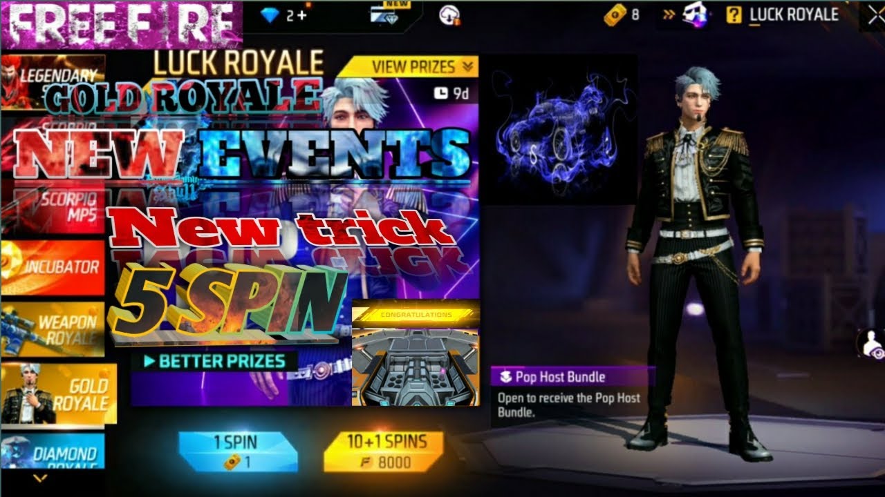 New event free fire spin trick/ Ff spin trick / new bendal SPIN now ...