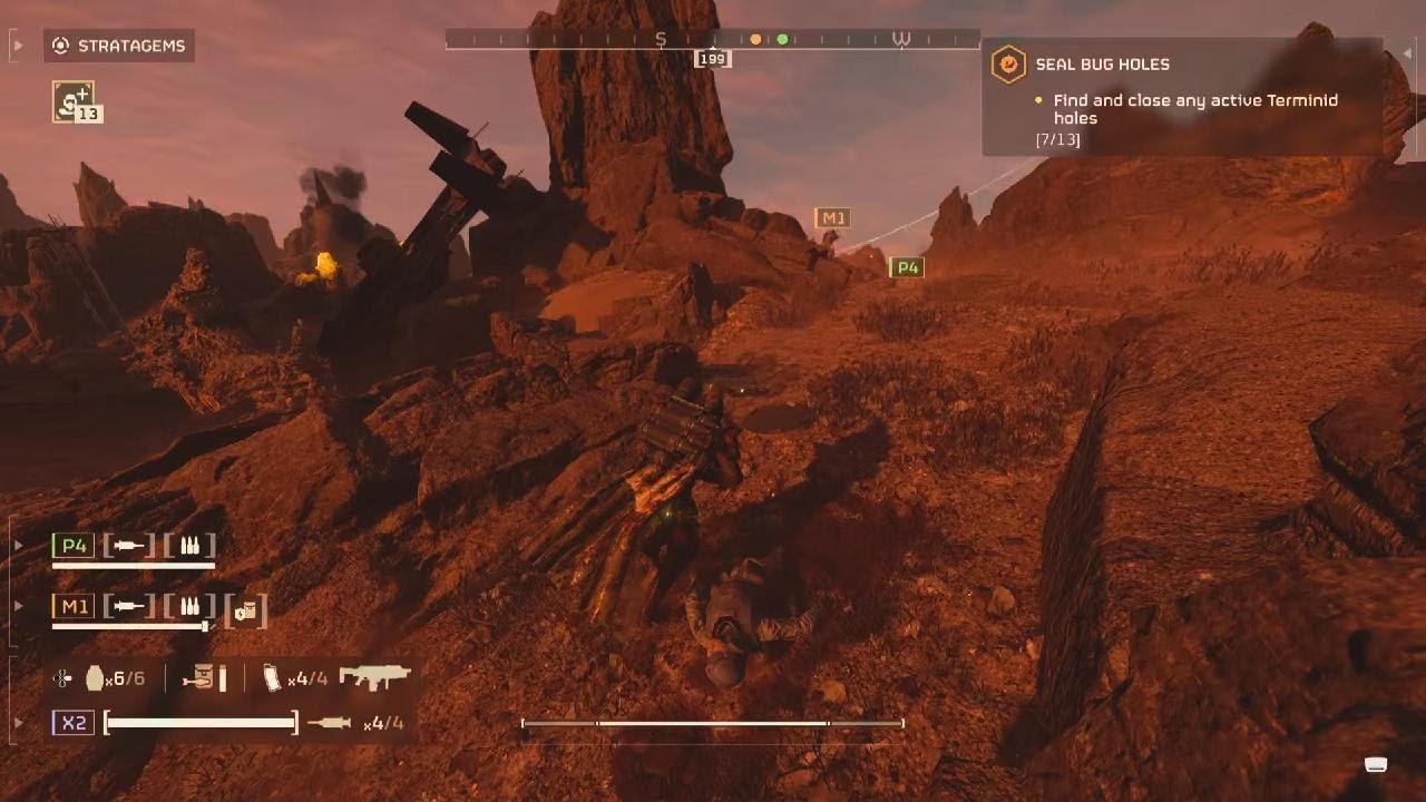 HELLDIVERS 2 PS5 PRO bye bye bug - YouTube