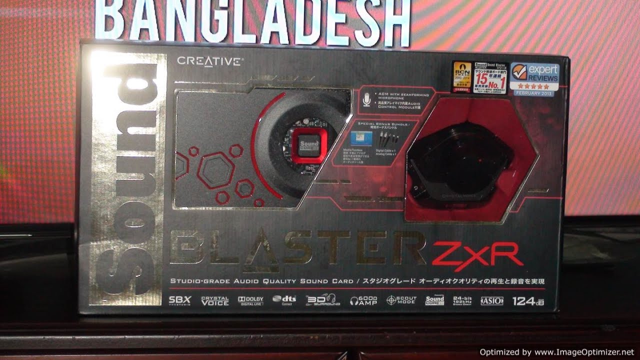 Creative Sound Blaster ZXR Unboxing & Overview In Bangla - YouTube