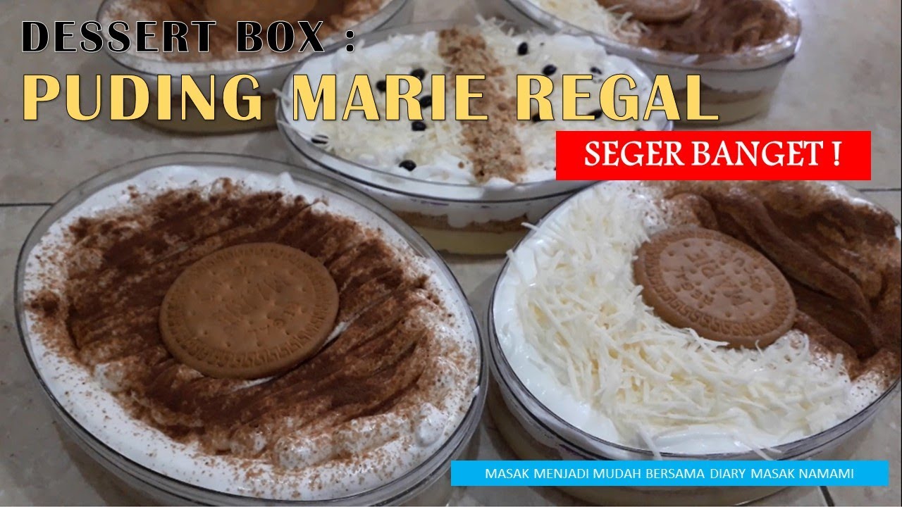 DESSERT BOX PUDING MARIE REGAL - YouTube