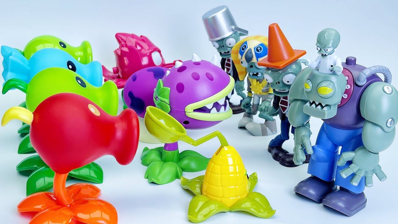 8 minutes to unbox Plants vs. Zombies toy set-Iron Zombie, Giant Zombie ...