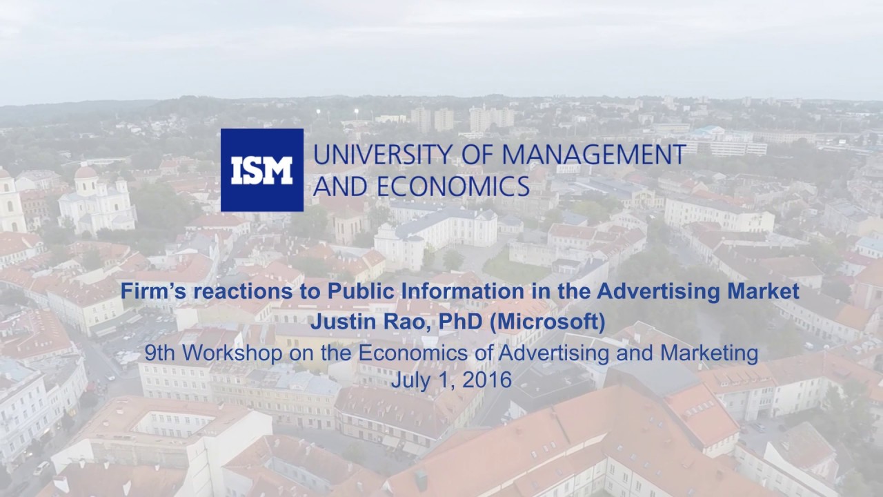 Firm’s Reactions to Public Information in the Advertising Market by ...