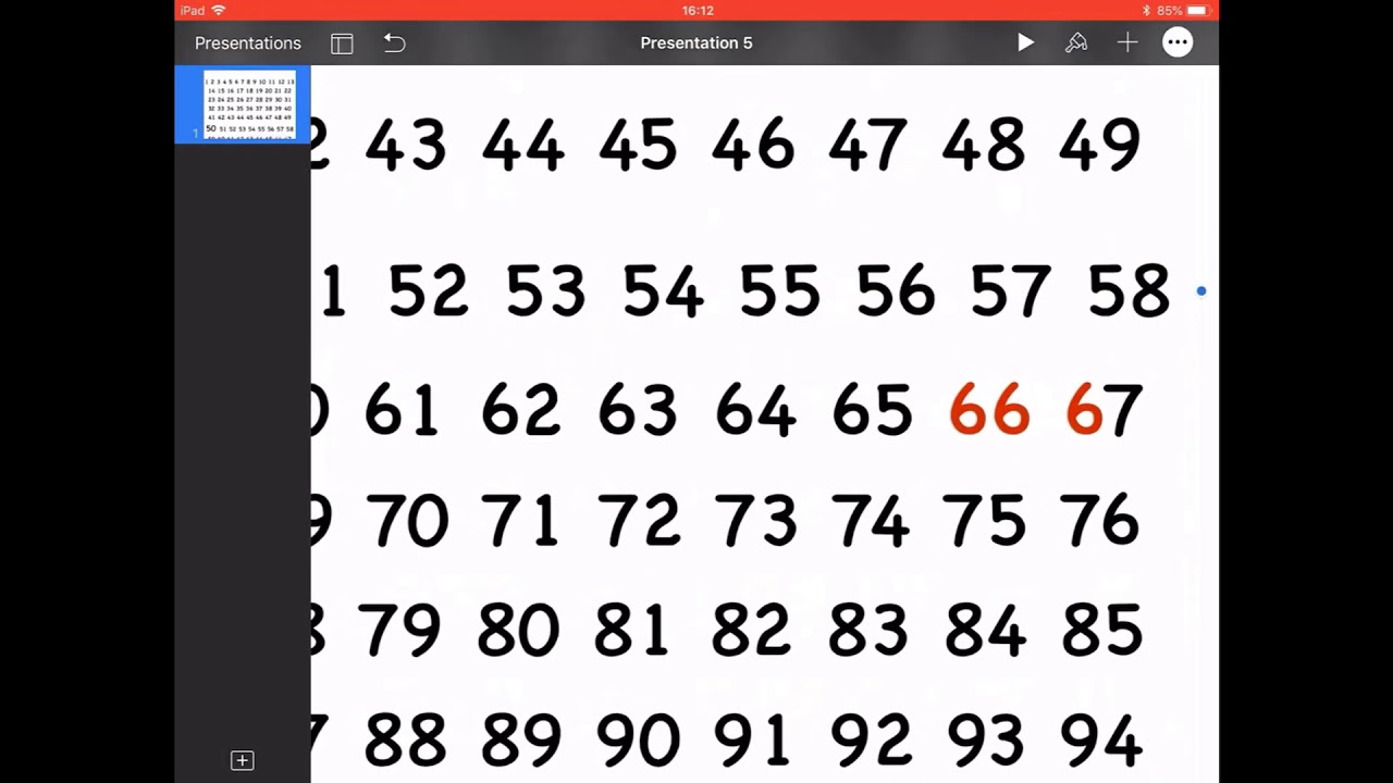 Numbers 1-100 (2x Speed) - YouTube