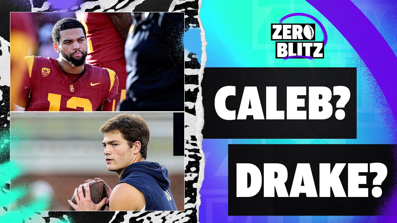 Is Drake Maye edging out Caleb Williams as QB1 in the 2024 Draft? - YouTube