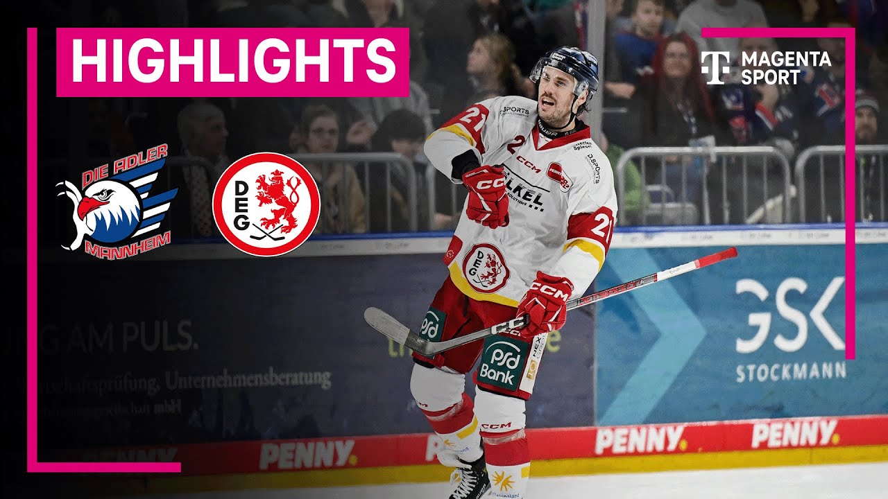Adler Mannheim - Düsseldorfer EG | PENNY DEL | MAGENTA SPORT - YouTube