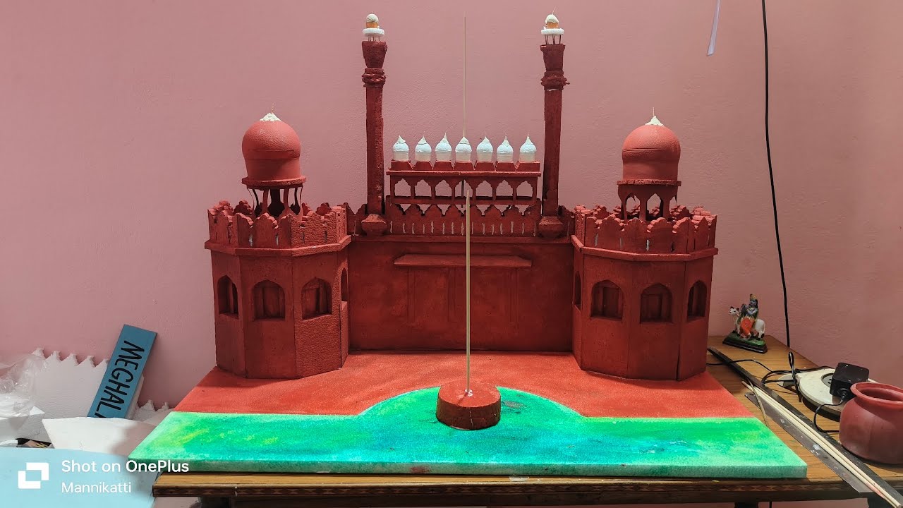 Red fort model #model #redfort - YouTube
