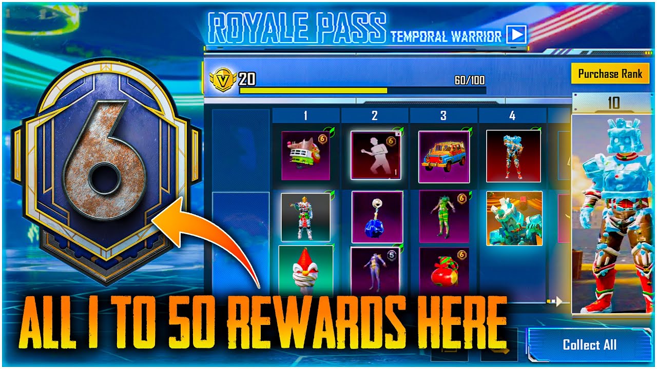 🔥M6 ROYAL PASS 1 TO 50 REWARDS HERE | M6 ROYAL PASS LEAKS | M6 RP 1 TO ...