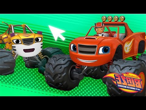 Blaze Steam Engine Monster Machine w/ AJ! | Science Game for Kids ...