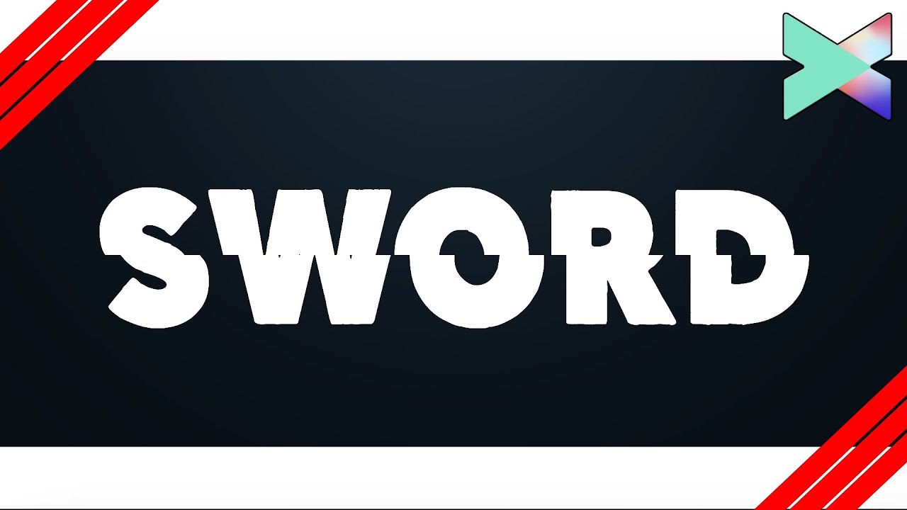 SWORD SLASH Text Animation Effect | Filmora X Video Editing Tutorial ...