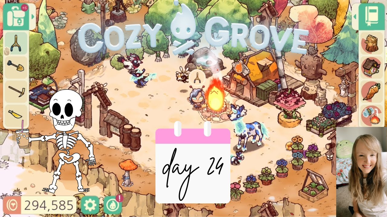 Let's Play Cozy Grove, Day 24! Ambient Cozy Gaming, No Commentary - YouTube