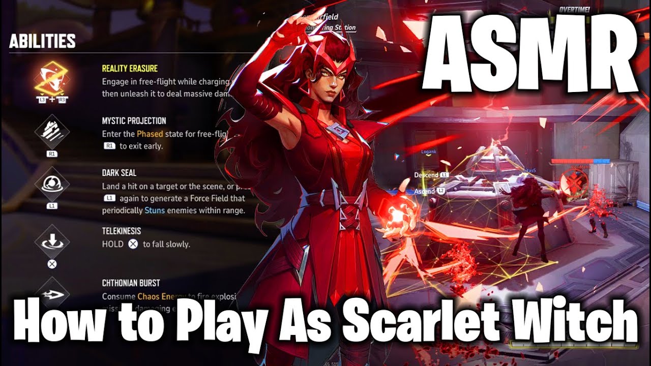[ASMR]😴 Marvel Rivals: How Does Scarlet Witch's Powers & Abilities Work ...