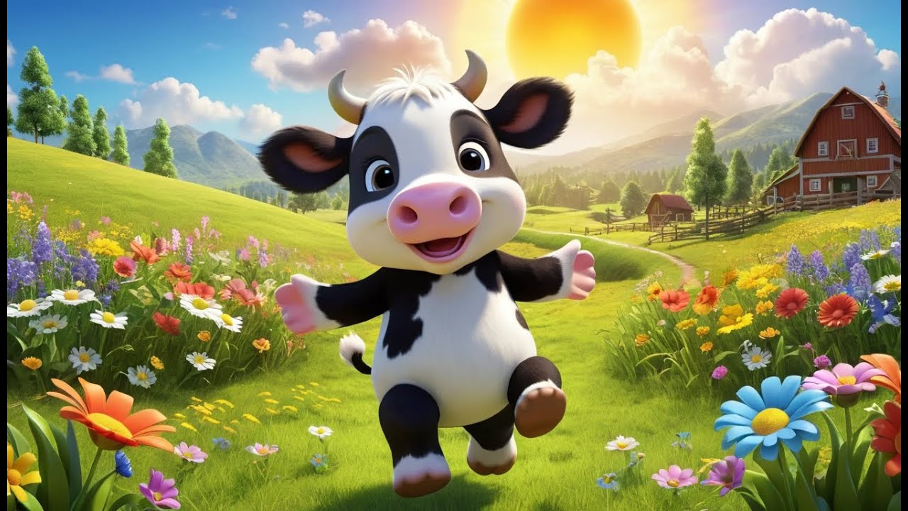 Baby Moo Moo Dancing | Popular Nursery Rhyme | Educational Kids Songs9 ...