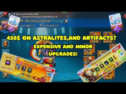 $450 on Astralite and artifacts!? Expensive and Minor upgrades! - YouTube