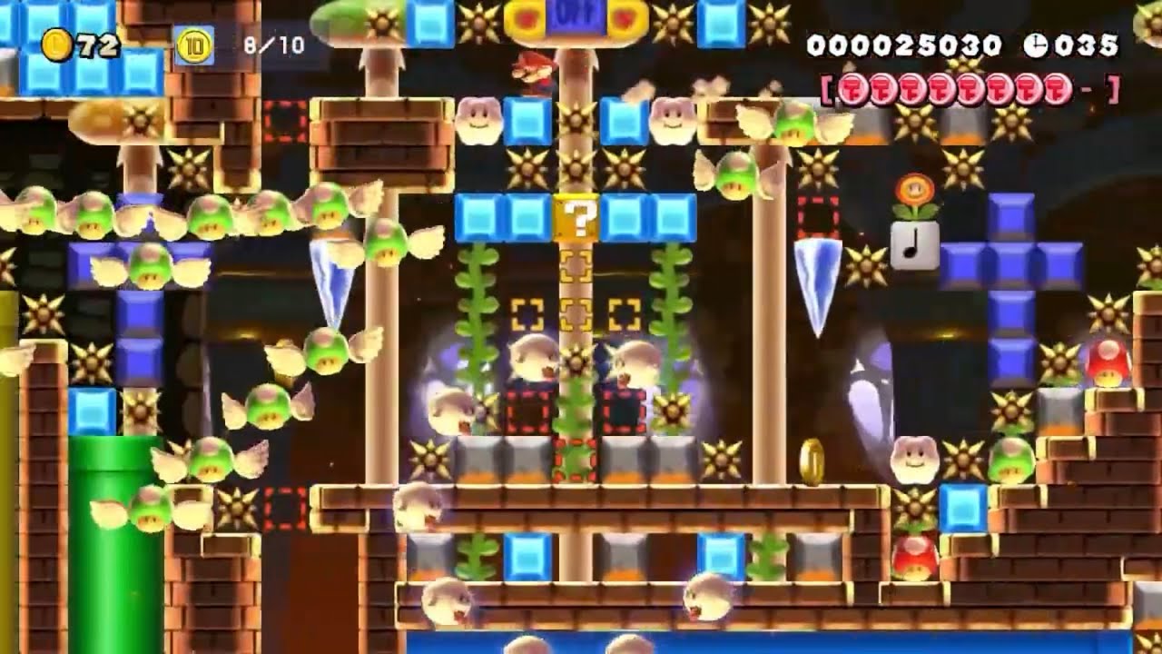 【SMM2】 Fierce Battle Speedrun 〜煌炎〜140s - YouTube