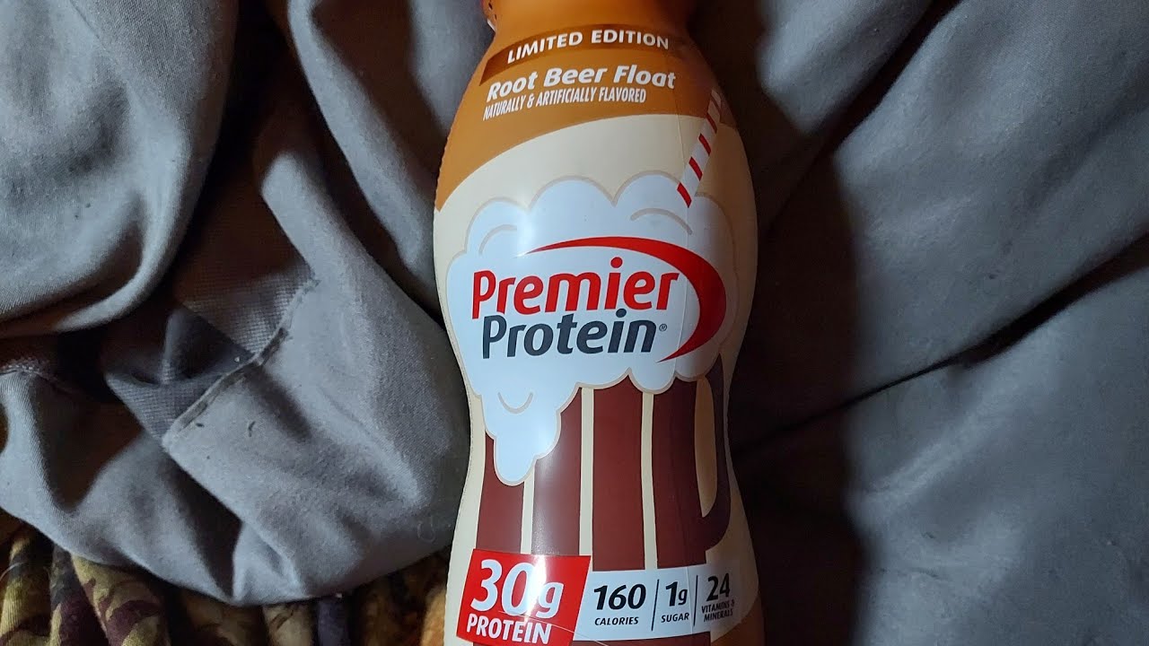 Premier Protein Root Beer Float ( Limited Edition) Sip N Review - YouTube