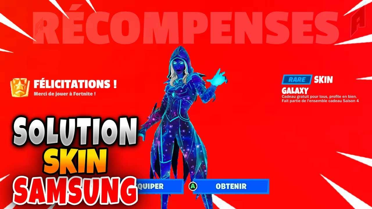 *BUG* Skin Samsung pas Reçu sur Fortnite - YouTube