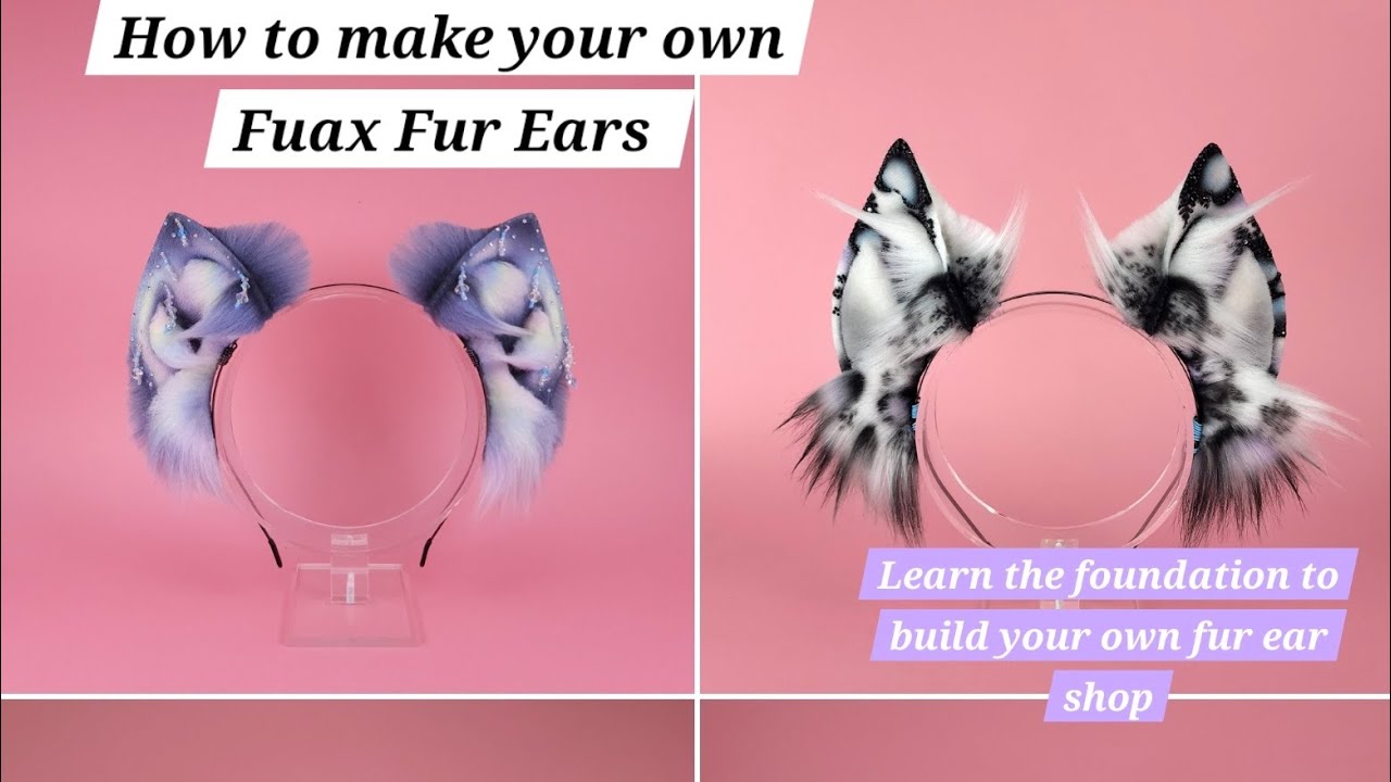 How to make Faux Fur Ears - YouTube