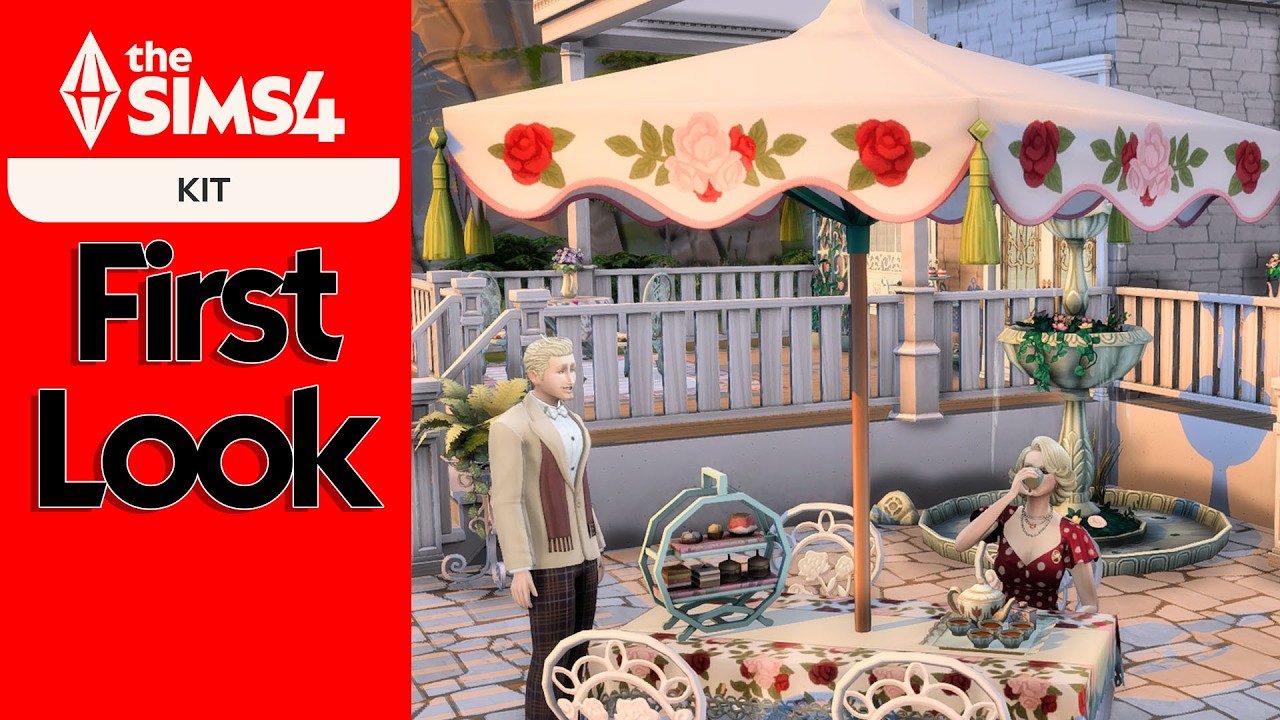 Sims 4 New Kits! Silver Screen Style & Tea Time Solarium Kits First ...