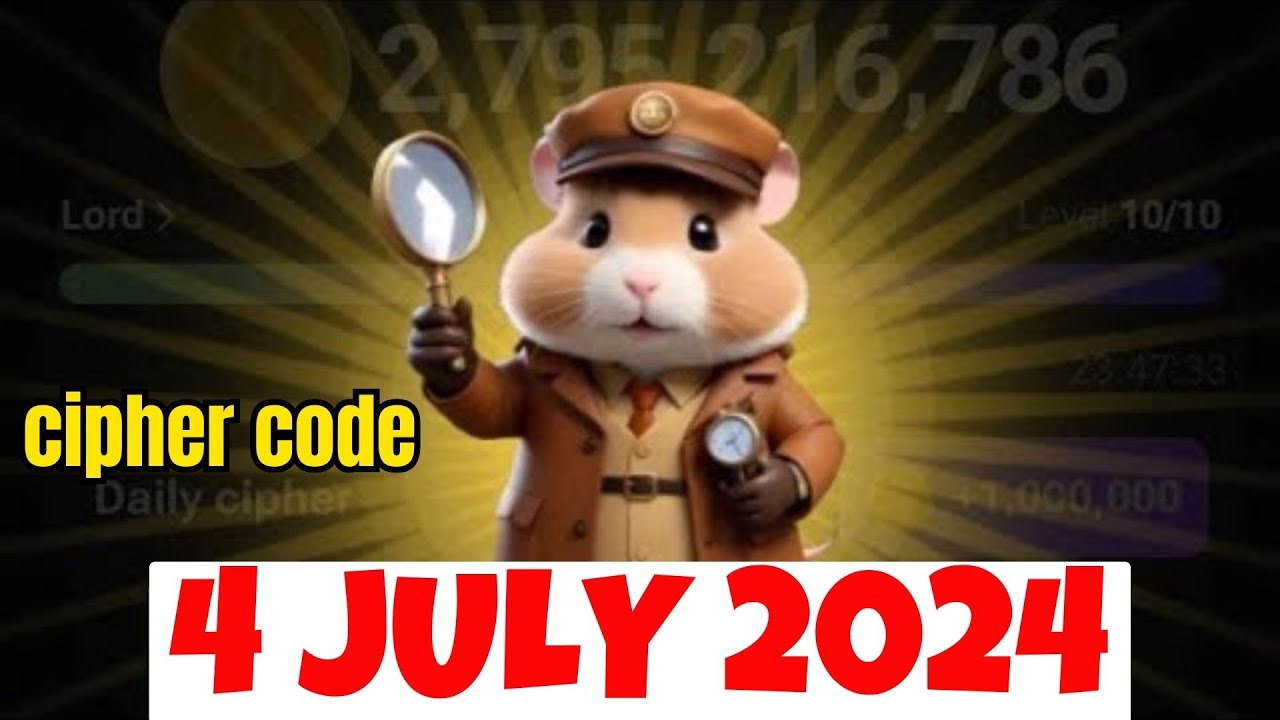 Hamster Kombat Daily cipher code 4 july 2024 || hamaster daily cipher ...