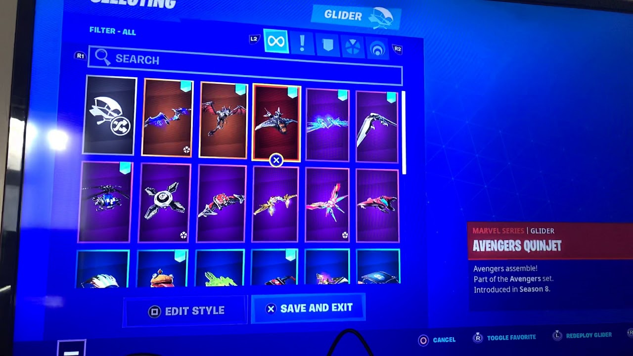 Fortnite Locker Showcase part 3: gliders - YouTube