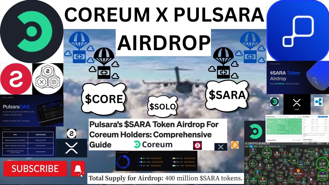 Coreum X Pulsara AIRDROP 400 Million SARA 🚀 - YouTube