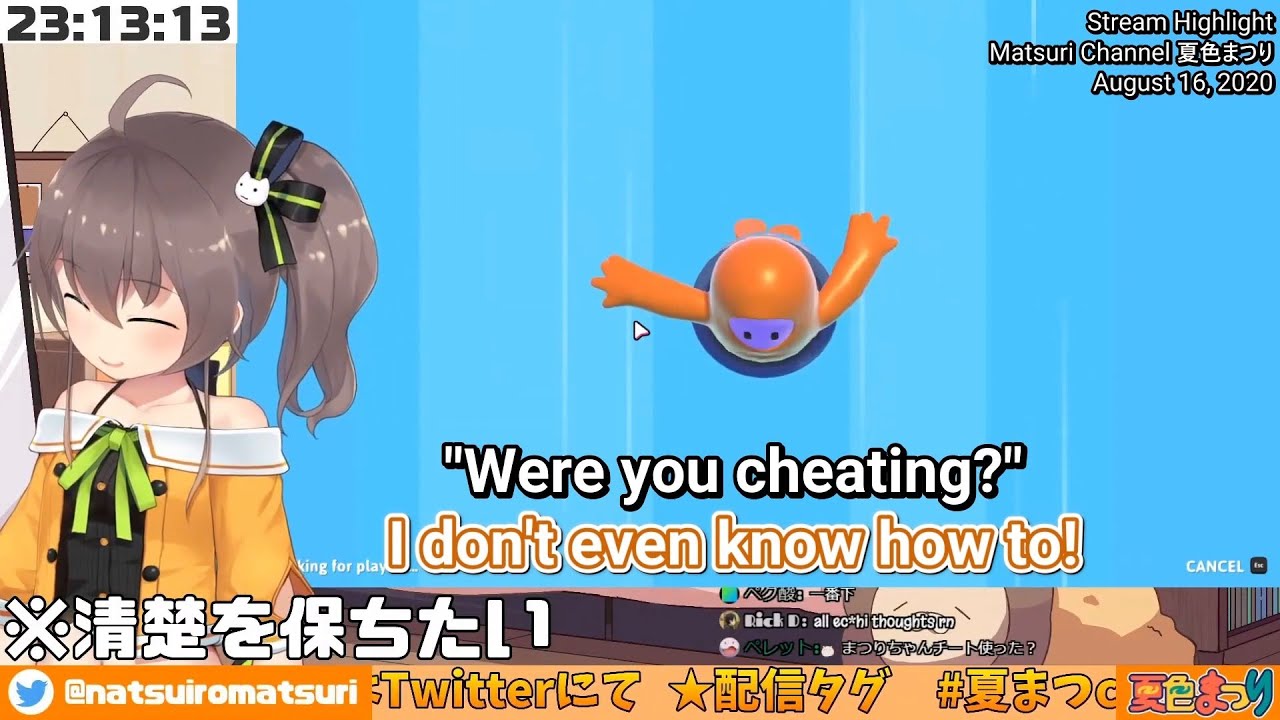 Matsuri's cursed Jinxed match (Fall Guys) - YouTube