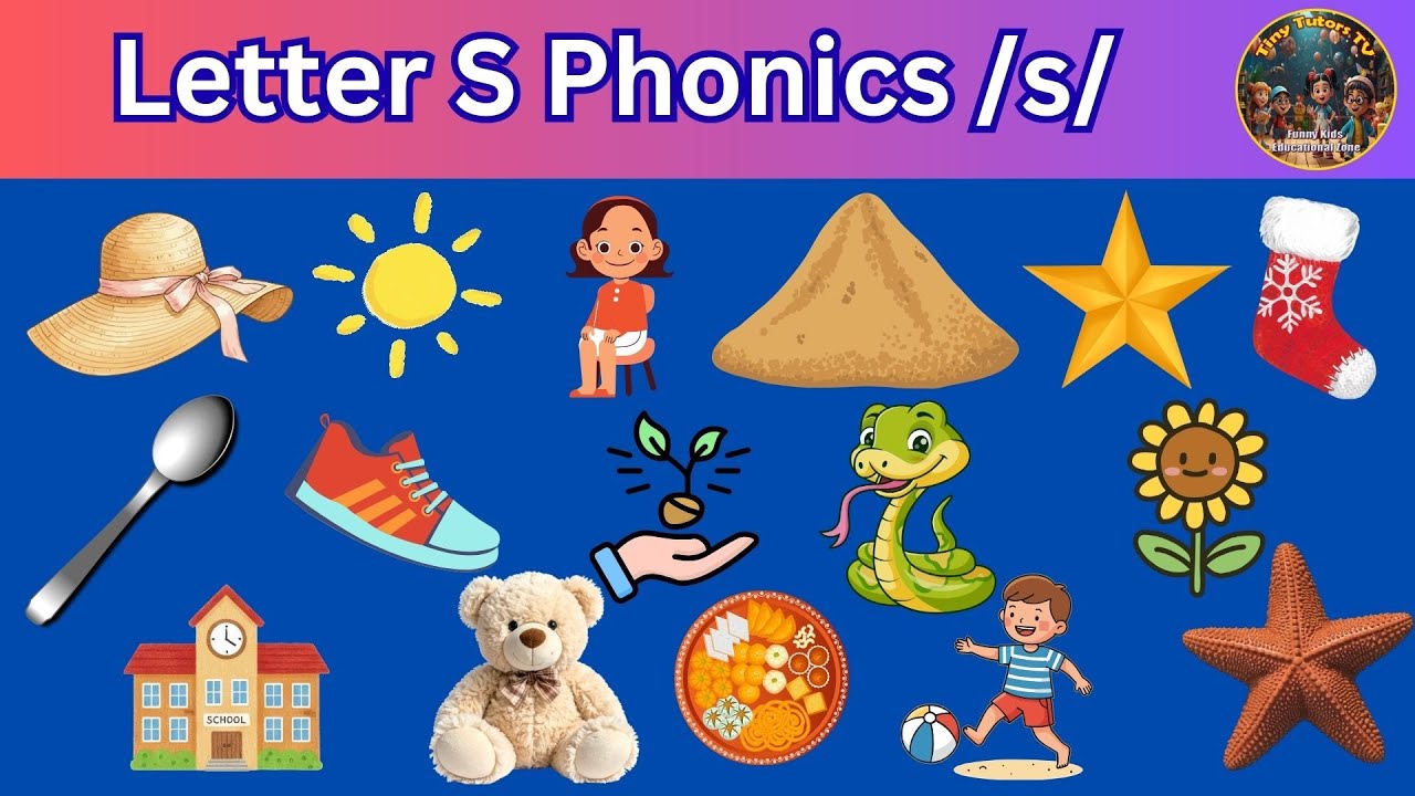 Learn Letter S Phonics | Fun ABC Learning for Nursery & Kindergarten ...