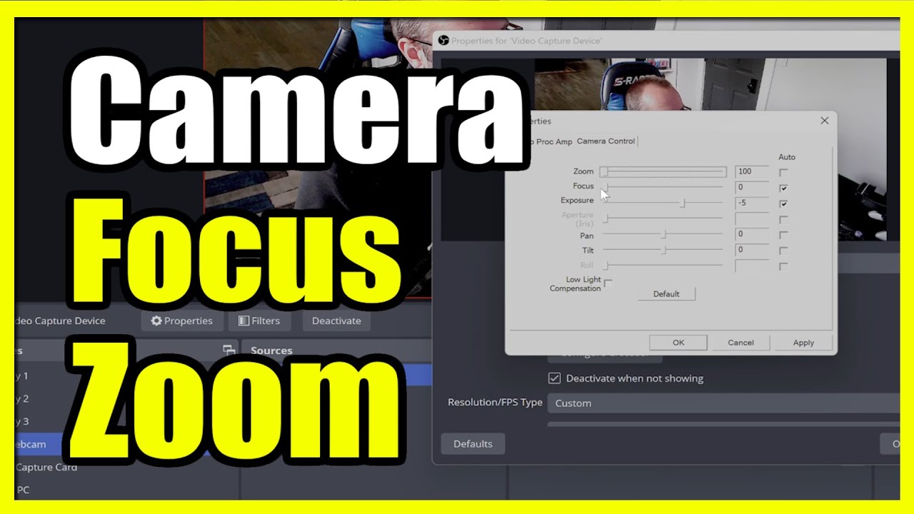 How to Change the FOCUS & Zoom on Camera using OBS on PC (Easy Tutorial ...