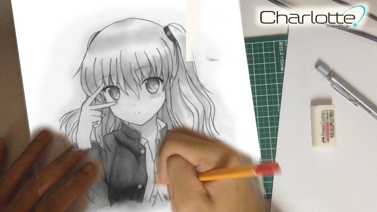 Charlotte [ シャーロット] Nao Tomori speed Draw - YouTube