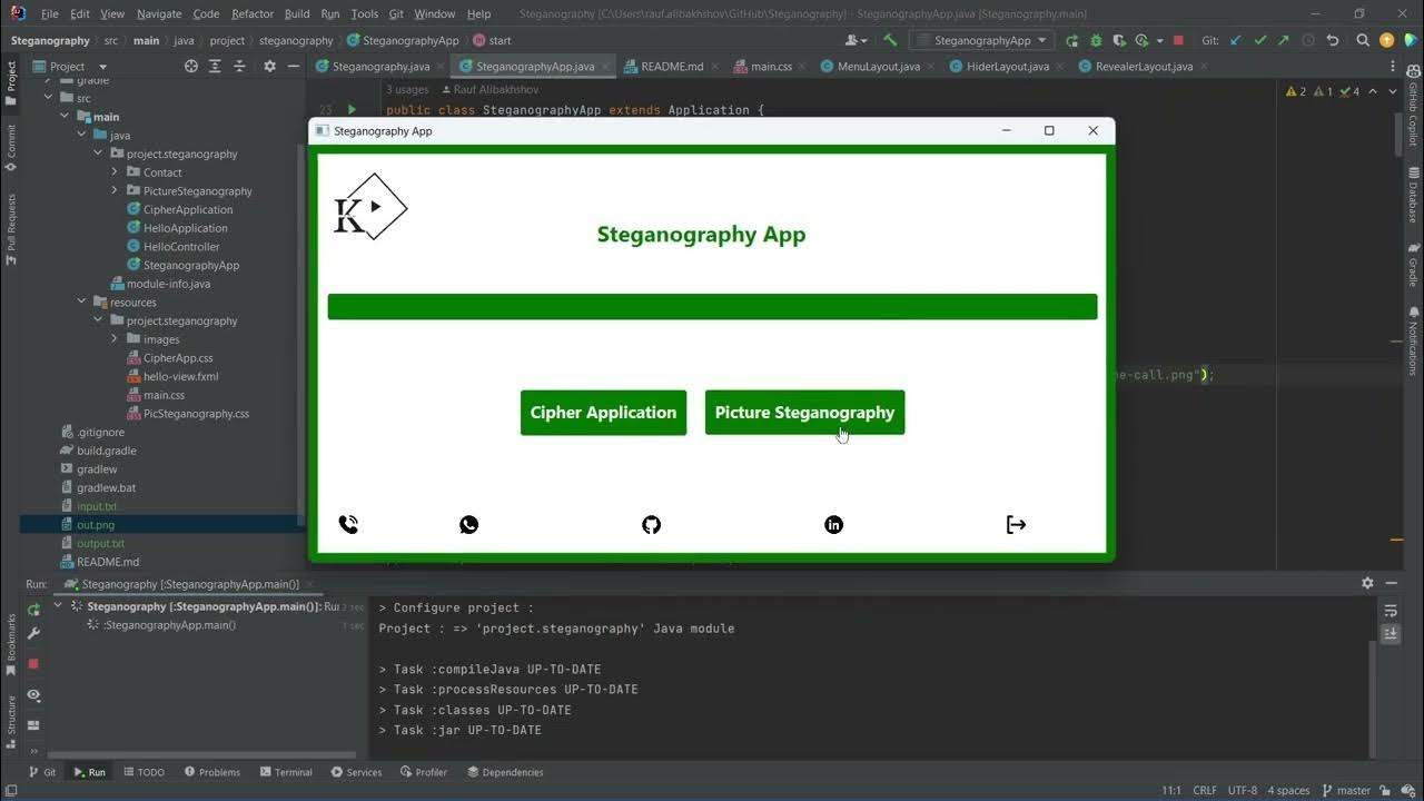 Steganography App Using Java Youtube