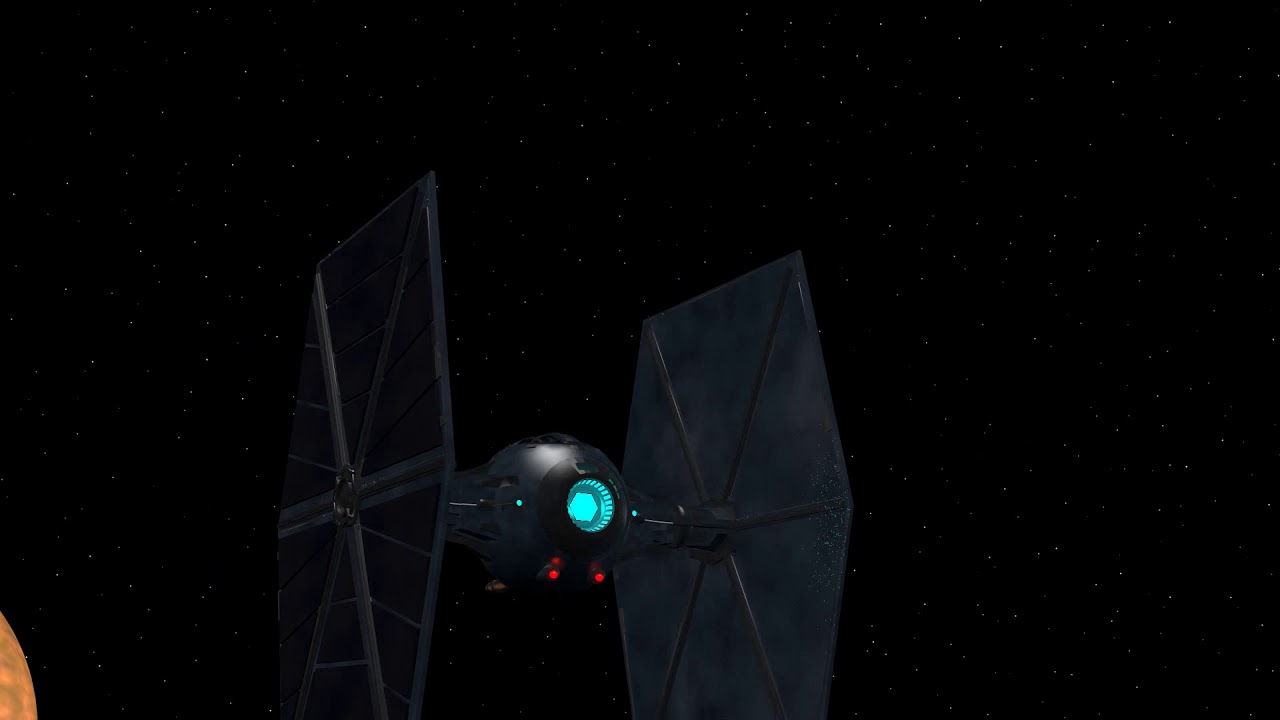 TIE fighter 3DCG animation take2 - YouTube