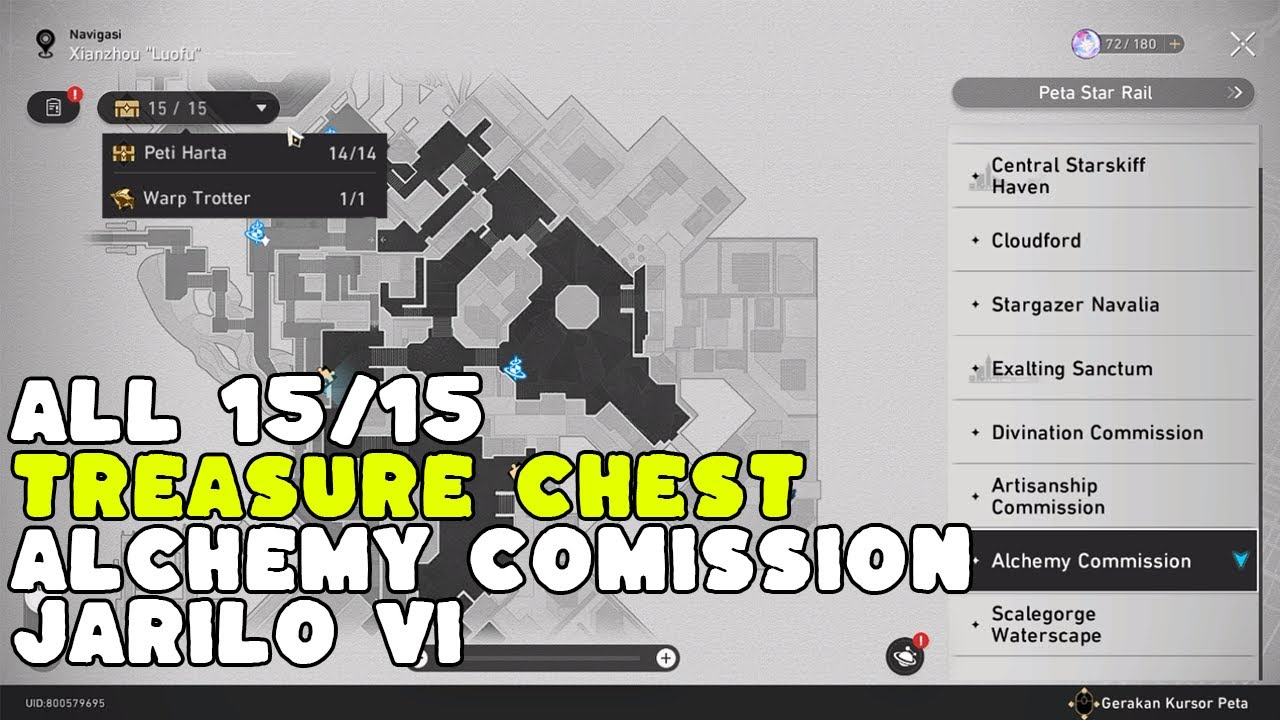 All Alchemy Comission Treasure Chest Location Honkai Star Rail - YouTube