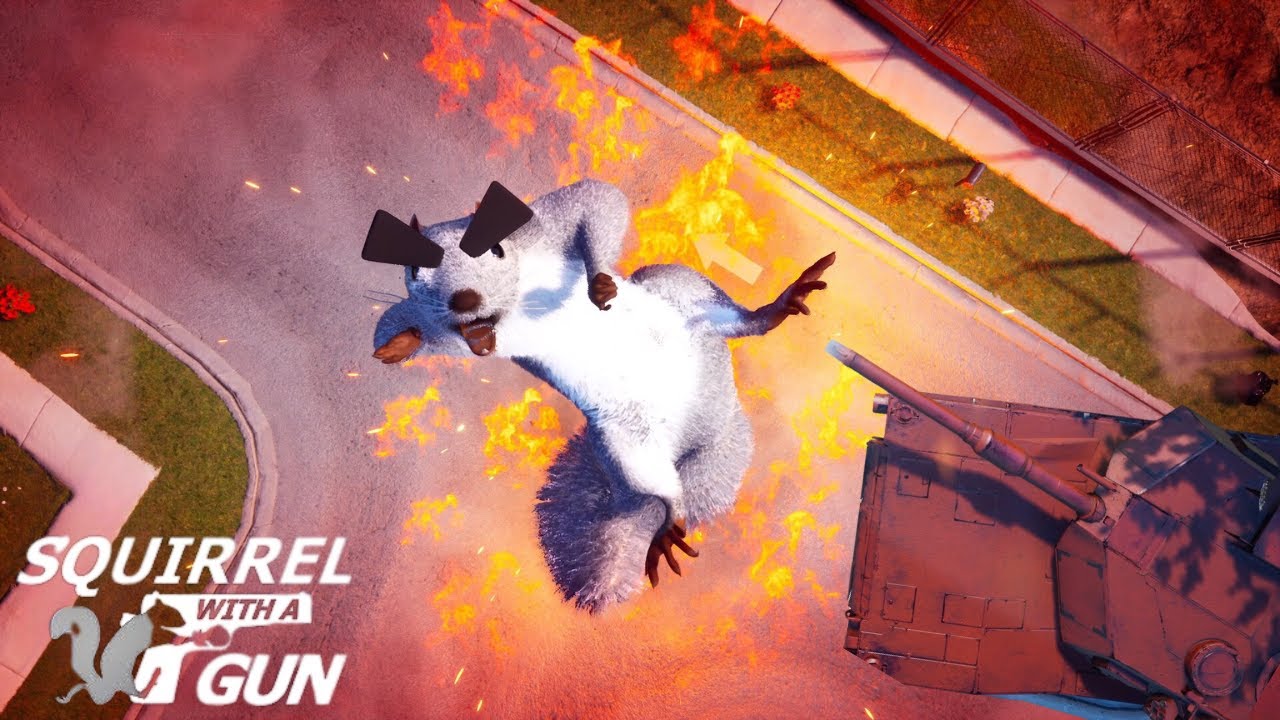 SQUIRREL Vs TANK, WHO WILL WIN? | Squirrel With a Gun (pt 2) - YouTube