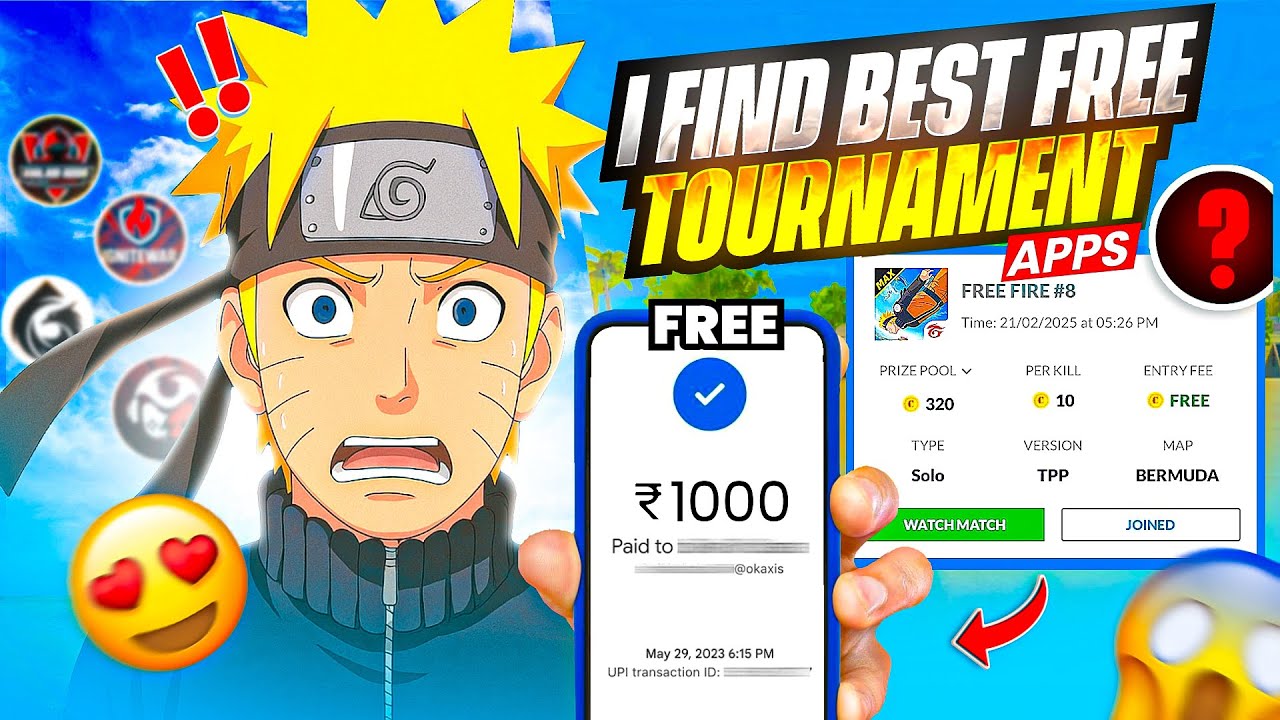 I FIND BEST FREE TOURNAMENT APP💰ENTRY- ₹0🔥PER KILL-10💴|| BEST ...