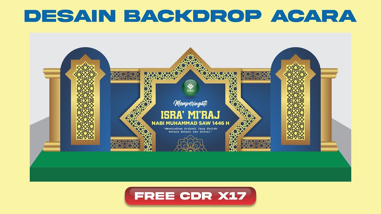 backdrop acara isra'mi'raj CORELDRAW #design #coreldraw #edukasi #viral ...