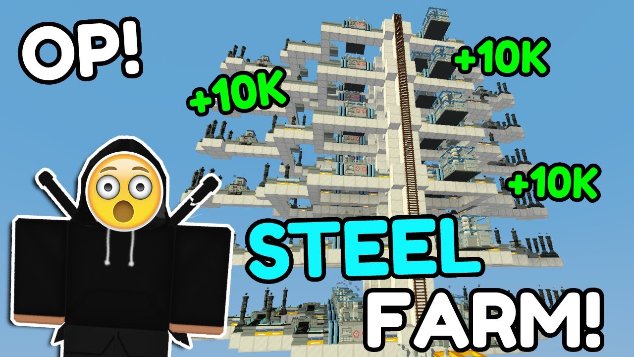 The MOST Efficient Steel Farm! [OUTDATED]- Roblox Islands - YouTube