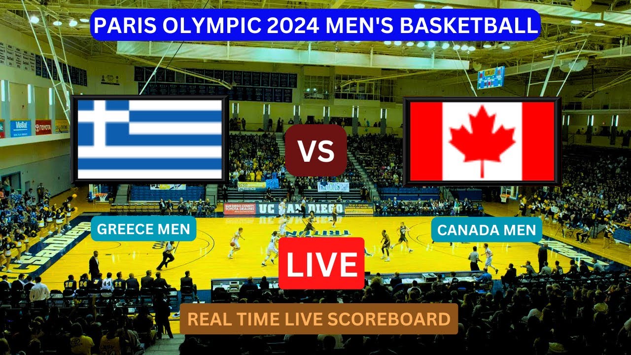 Greece Vs Canada LIVE Score UPDATE Today Men’s Basketball 2024 Paris ...