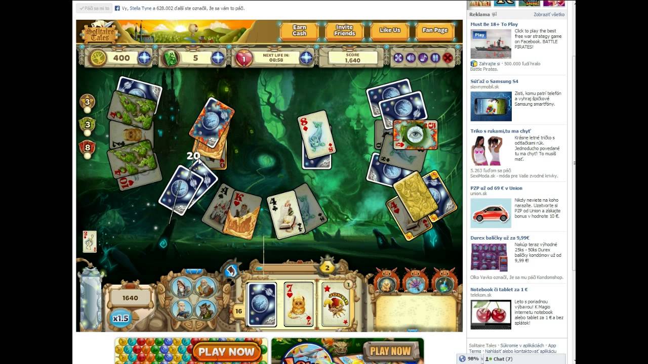Solitaire Tales level 102 5 cash used 😈 - YouTube