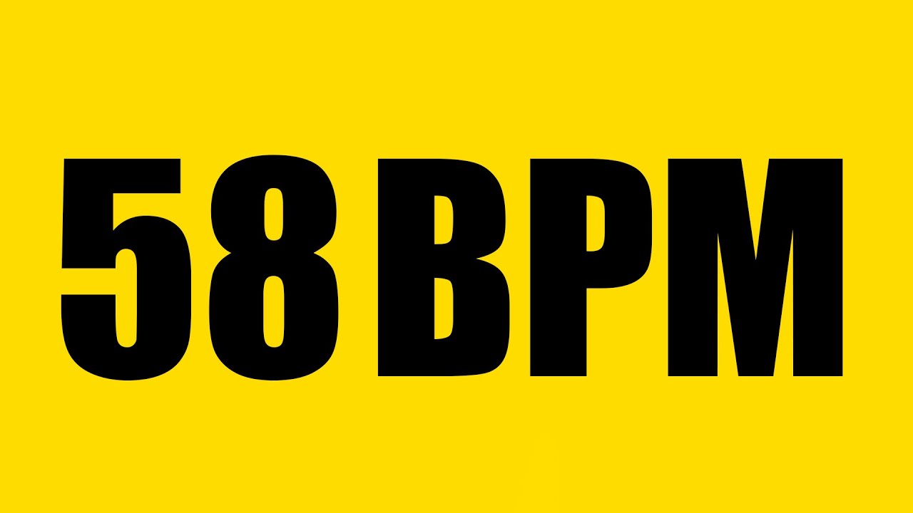 58 BPM METRONOMO - YouTube