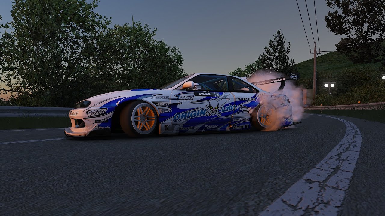 Assetto Corsa S14 Drift | 1080p60 | Sunset Touge - YouTube