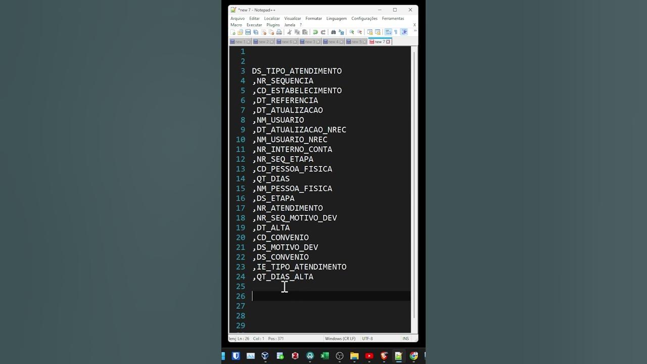 Editando VÁrias Linhas Notepad Sql Bancodedados Youtube
