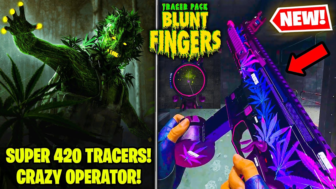 NEW Tracer Pack BLUNT FINGERS BUNDLE w POTHEAD EFFECT 🍁 MW2 WARZONE DMZ ...