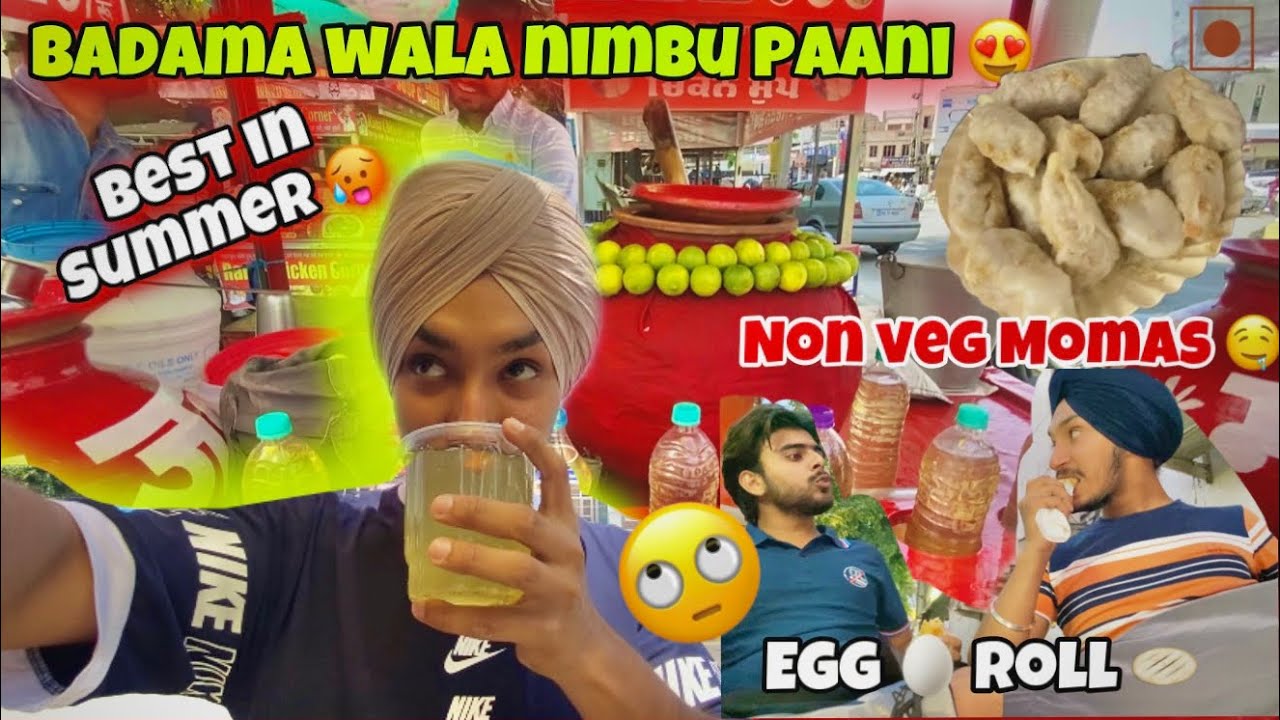 Badama wala Nimbu 🍋 paani 👅Best 👍🏻in summer 🥵,Non veg Momas 😍,Egg🥚Roll ...