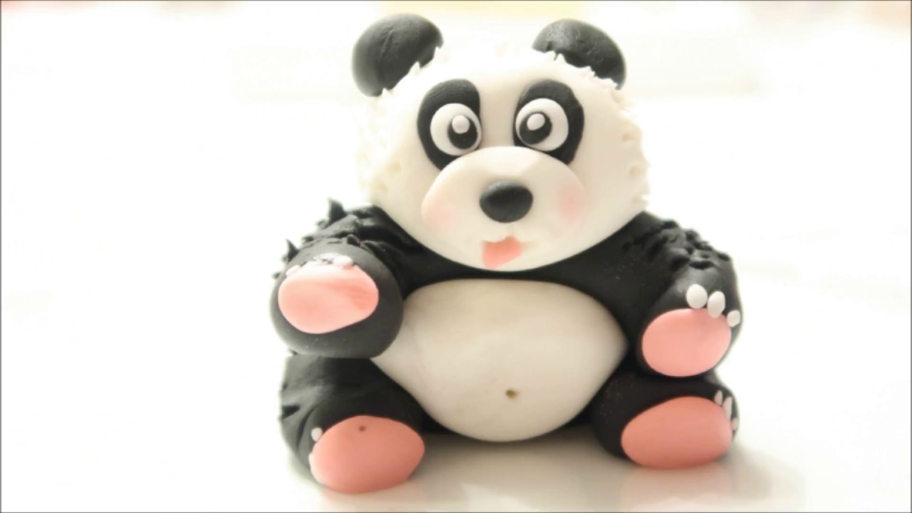 Fondant Panda Bear | How To Make A Fondant Panda Bear Cake Topper ...