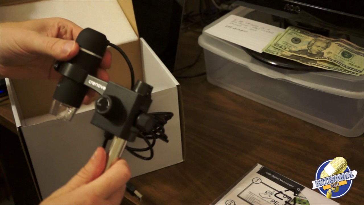 USB Microscope Crenova Unboxing - YouTube