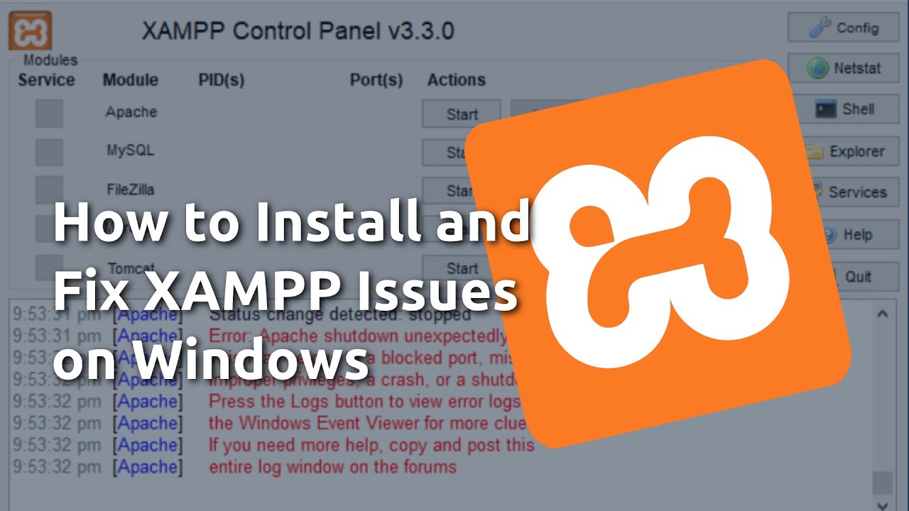 How to Install and Fix XAMPP Issues on Windows | FUSASIS - YouTube