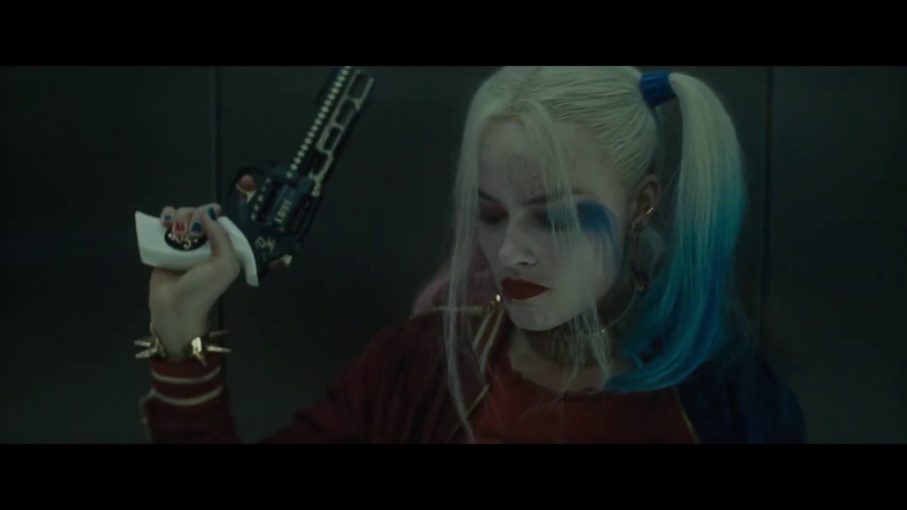 Margot robbie Harley Quinn Elevator Fight Scene - YouTube