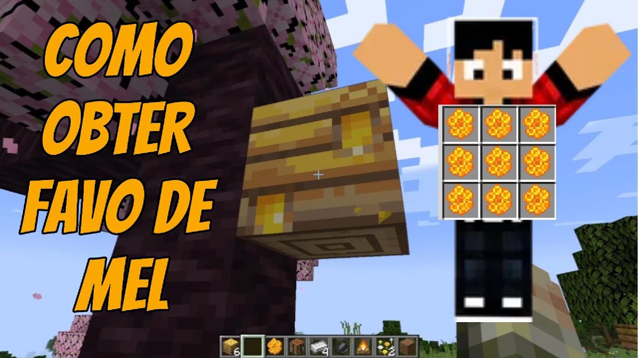 Como obter favo de mel no minecraft - YouTube