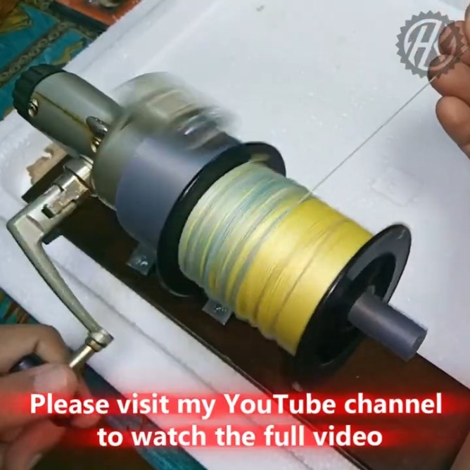 DIY 3D PRINTED FISHING LINE SPOOLER WITH SPINNING REEL - YouTube
